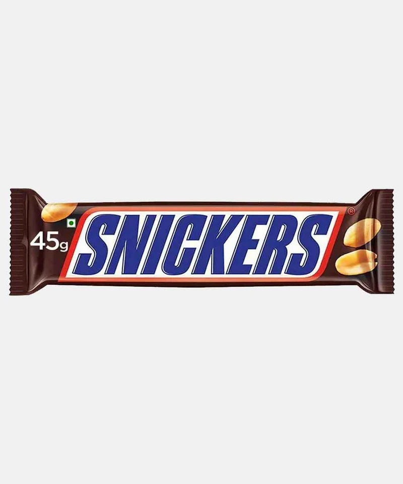 Snickers Chocolate Bar 45g | Delicious Peanut, Nougat & Caramel Combo ...