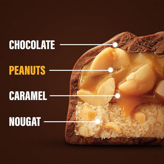 Snickers Peanut Filled Chocolate Bar - 22g (Pack of 32) | Nutty, Caram ...