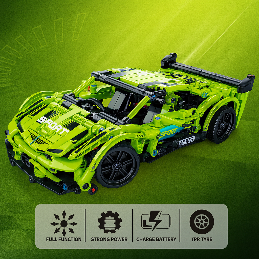 Building Block RC Car – 1:16 Scale Remote Control Racing Car– SAI ...