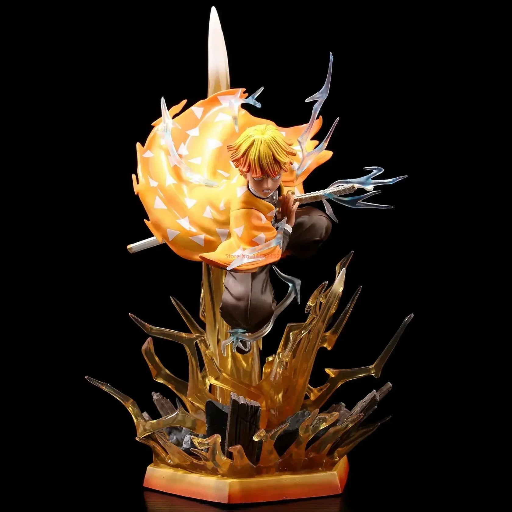 Demon Slayer Agatsuma Zenitsu Action PVC Figures 32cm Toy– SAI KRISHNA ...