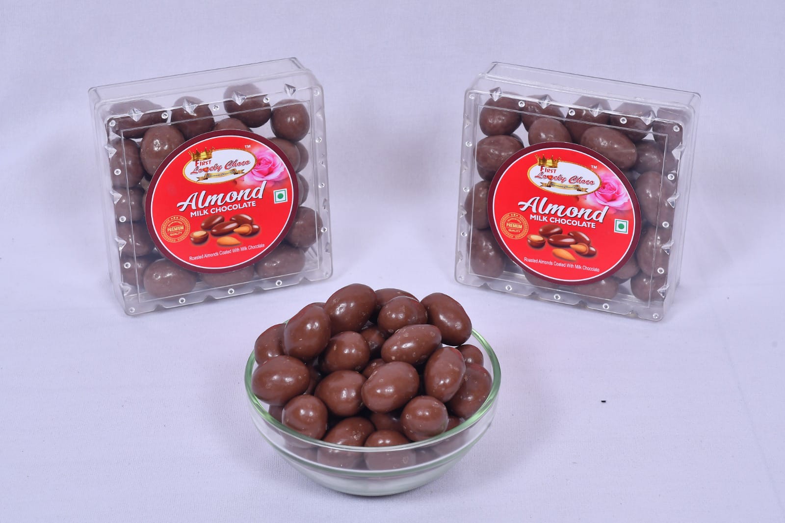 Lovely Choco Almond Milk Chocolate(square) – SAI KRISHNA CONFECTIONERY ...