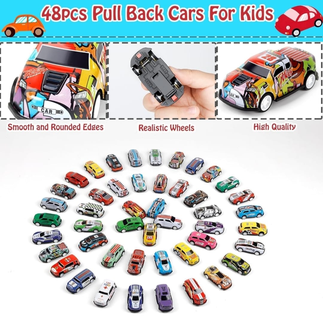 Alloy Pull Back Car Toy Gift Set – With Storage Box & City Map– SAI ...