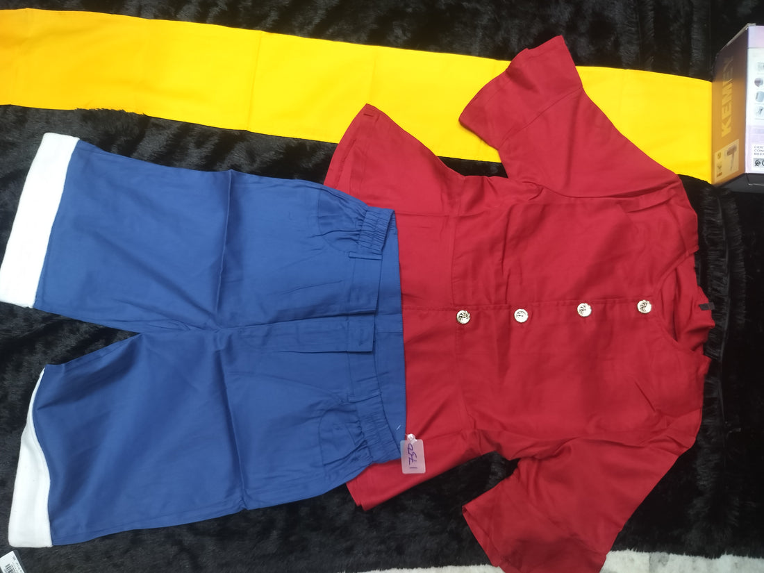 Monkey D. Luffy Costume Set – One Piece Cosplay Outfit with Belt – SAI ...
