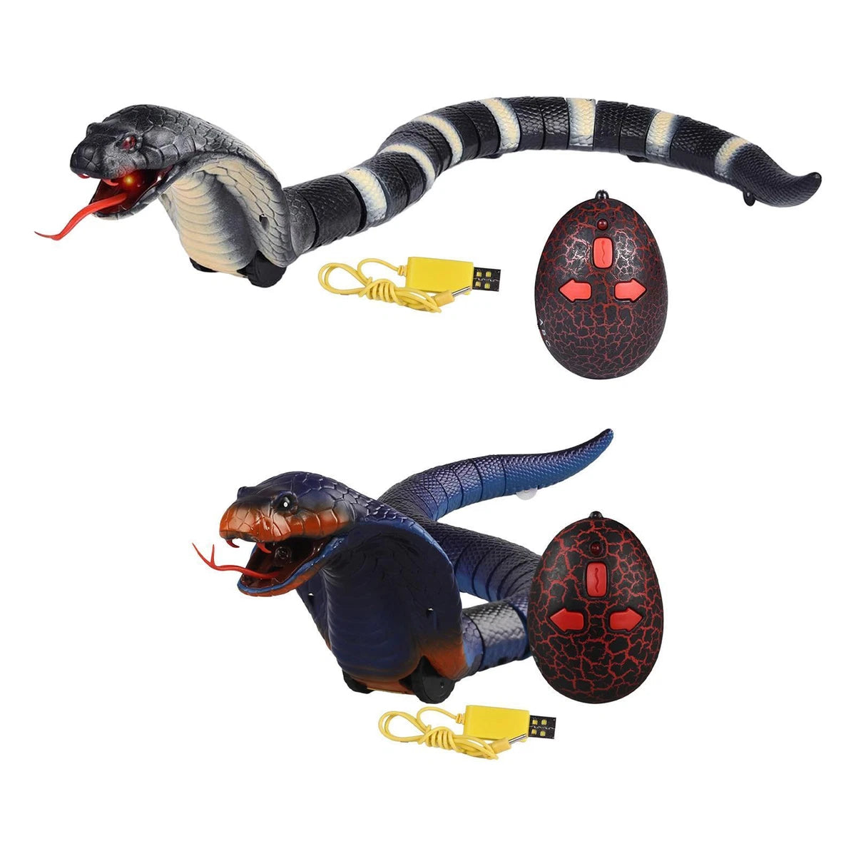 Realistic Remote Control Snake – Lifelike Slithering RC Cobra Toy with ...