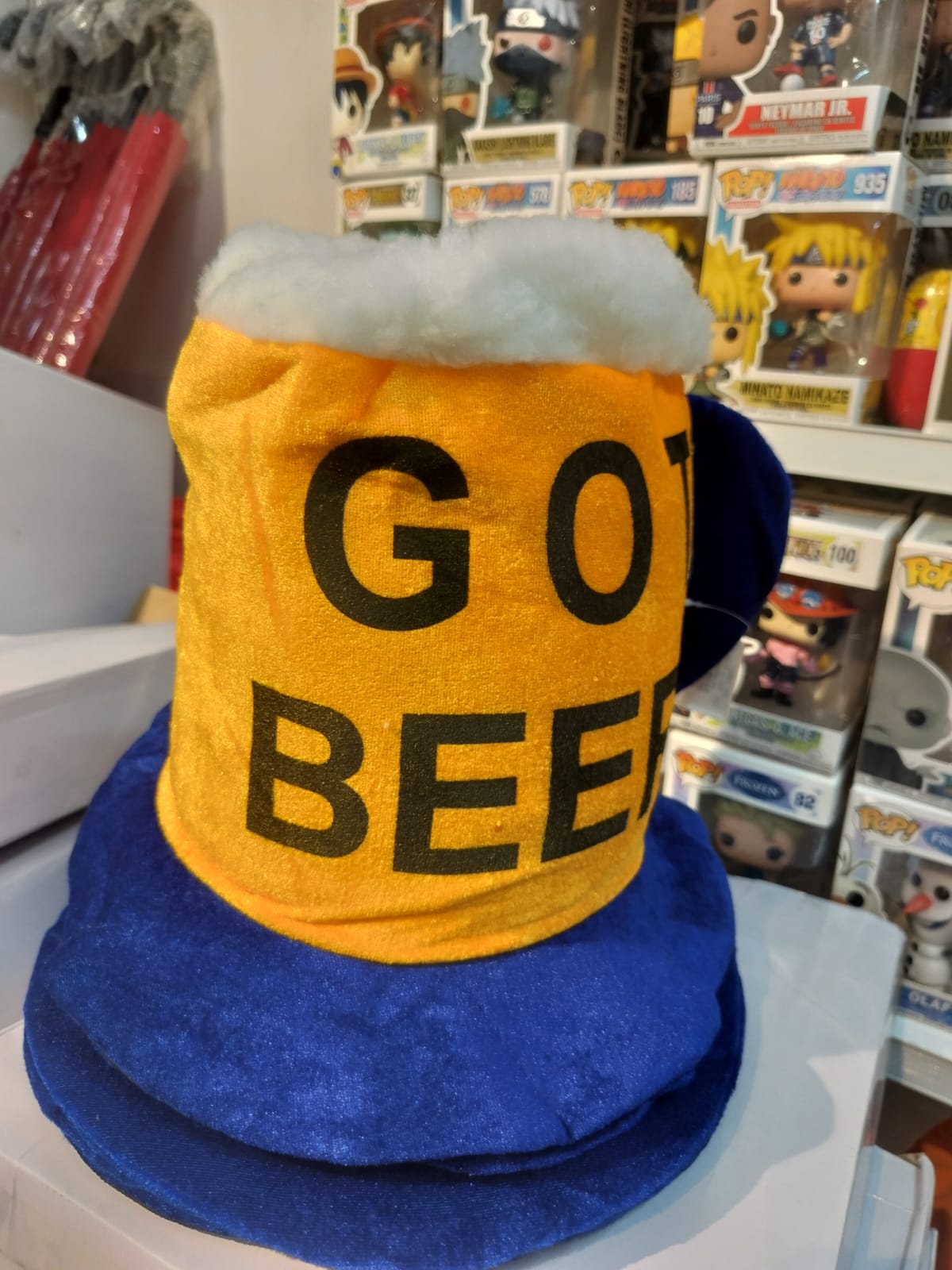 "Got Beer?" Funny Oversized Beer Mug Hat – Party & Festival Costume Ac